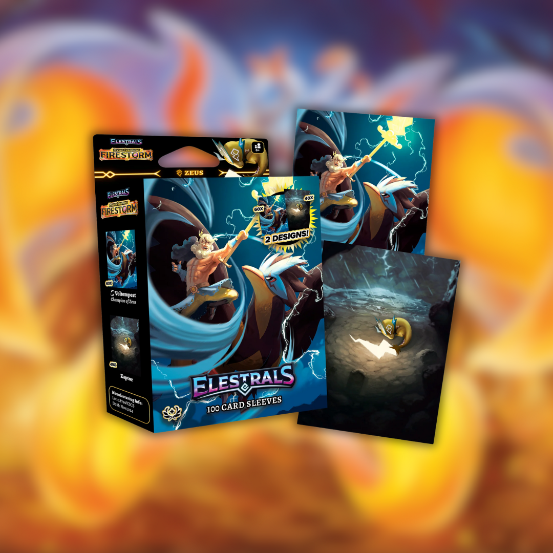 Preorder: Firestorm Voltempest Champion of Zeus Card Sleeves – Topspot Cards