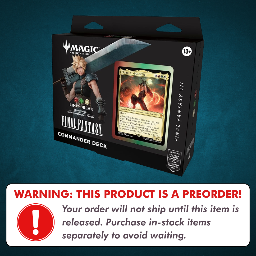Preorder: Final Fantasy Commander Deck Limit Break (Final Fantasy VII ...