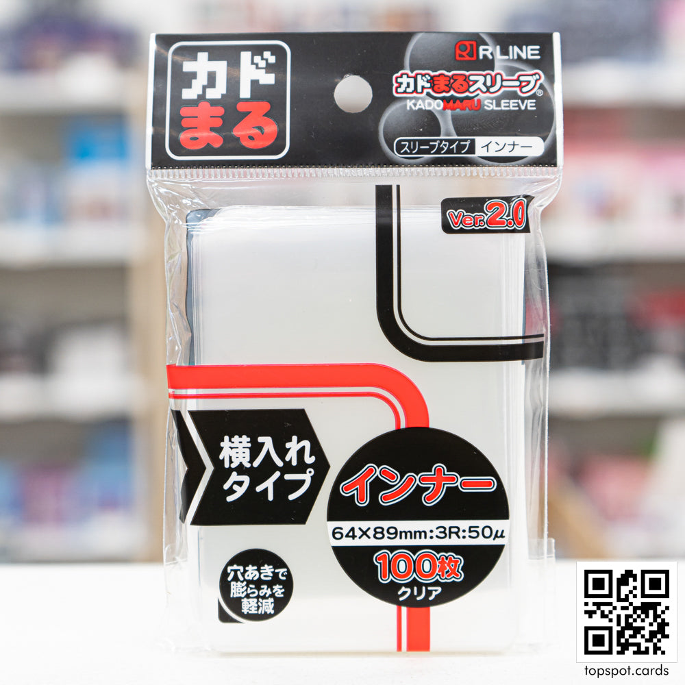 R Line Rounded Corner Sleeve Inner Slide-in Type Ver.2 100 Sleeves pac ...